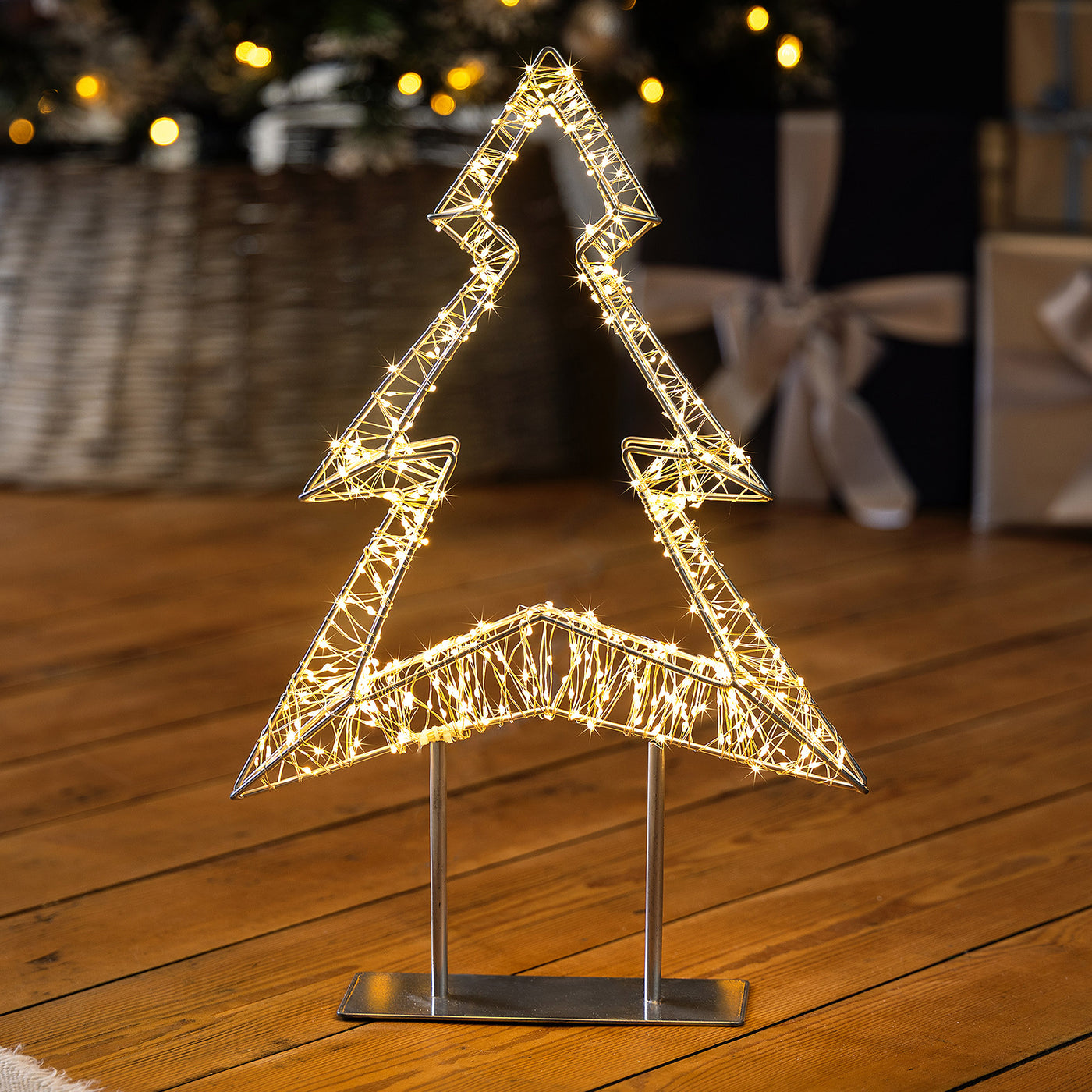 Micro LED Christmas Tree with Stand | 45cm x 31cm x 8cm | Christow