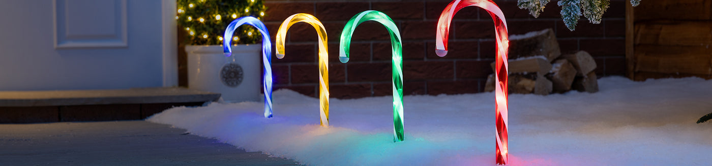 Christmas Path Lights | LED Pathway Decorations | Christow