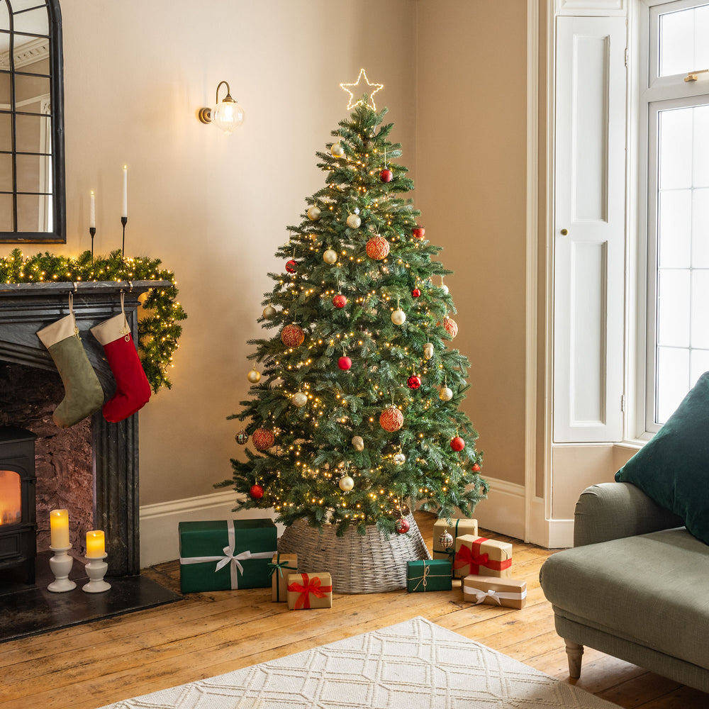 Fraser Fir Artificial Christmas Tree | 5ft, 6ft, 7ft & 8ft | Christow