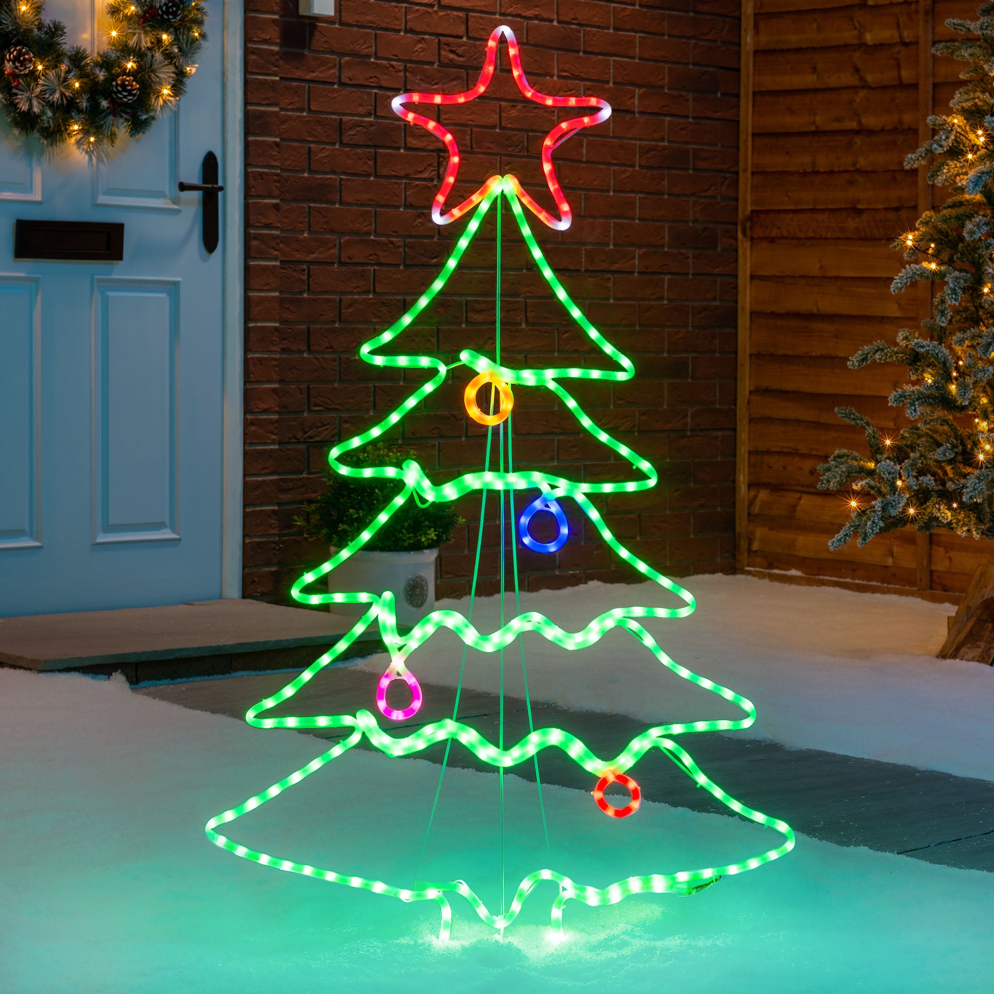 LED Christmas Tree Silhouette Light | 85cm x 52cm | Christow