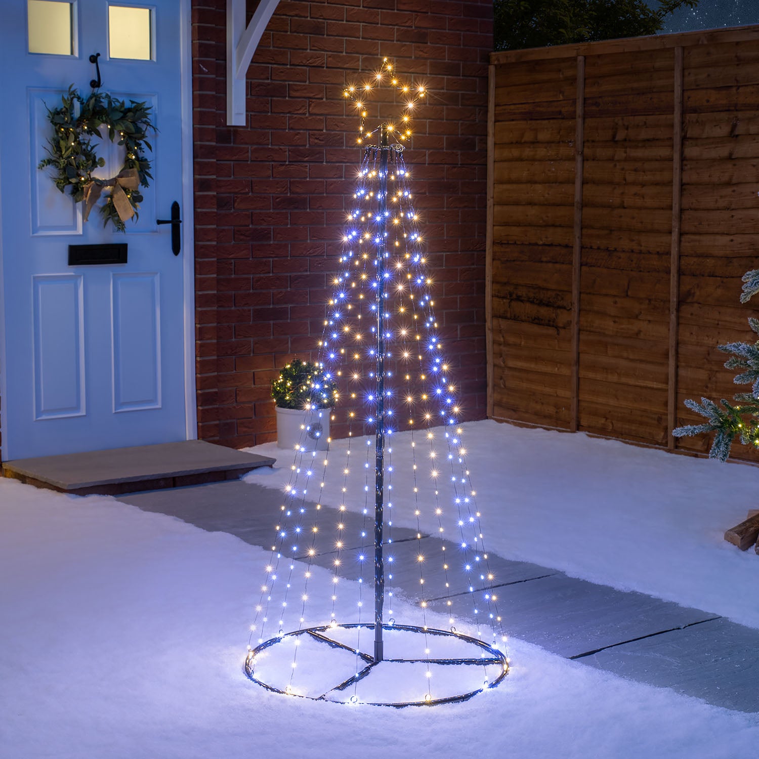 Maypole Christmas Tree | Mixed White Micro LEDs | Christow