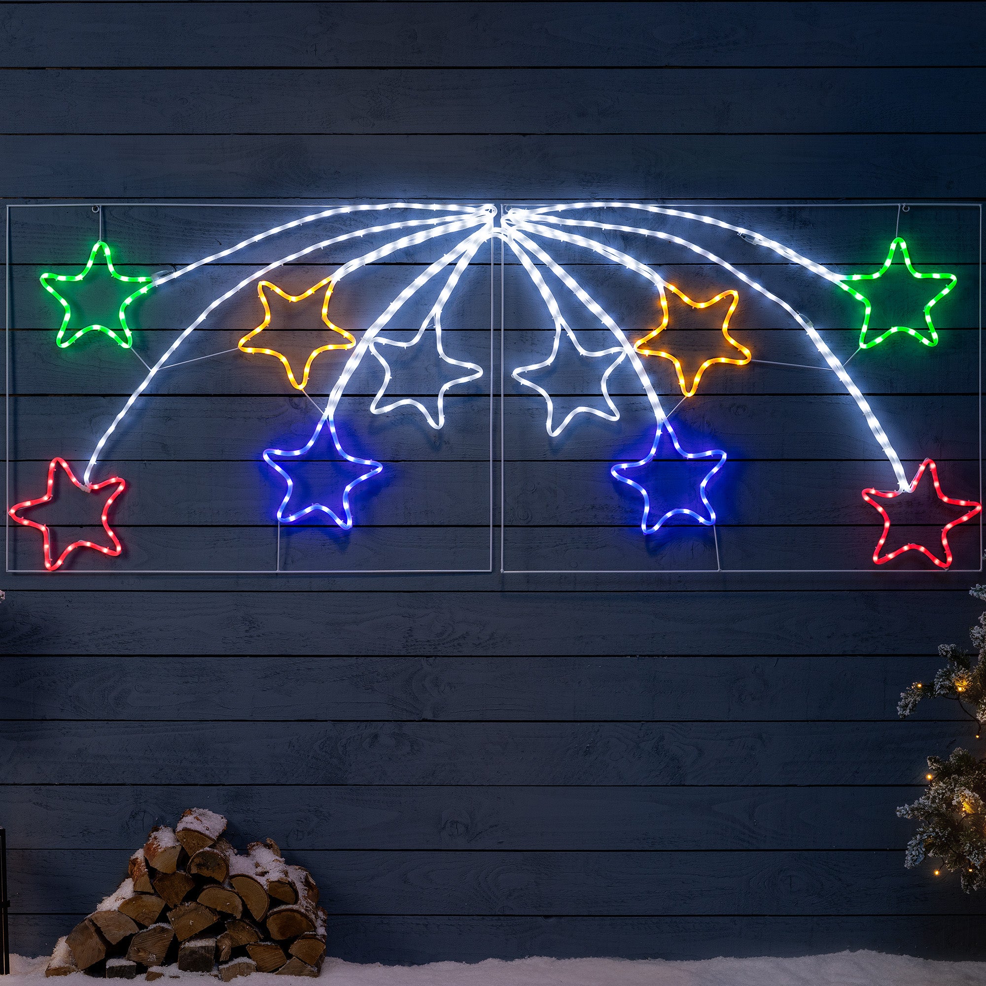 Shooting Star Scene Rope Light | 220cm x 80cm | Christow