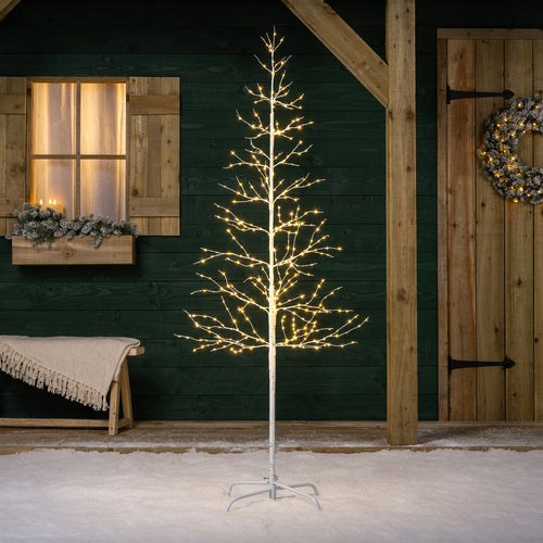 White Twig Tree With Lights (5ft / 6ft / 7ft)